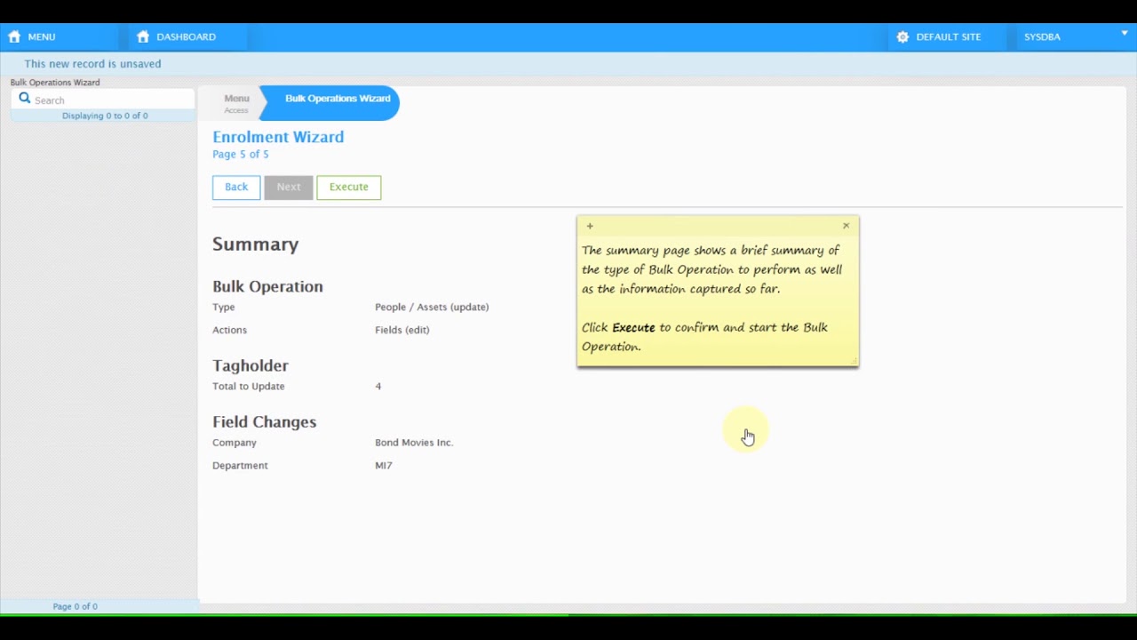Access Portal - Batch Operations - Edit fields
