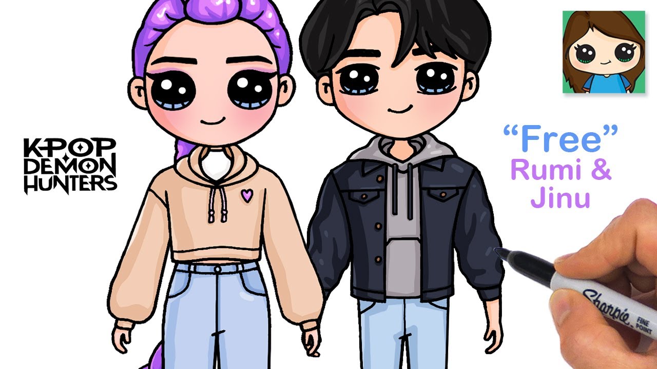 How to Draw Rumi & Jinu 
