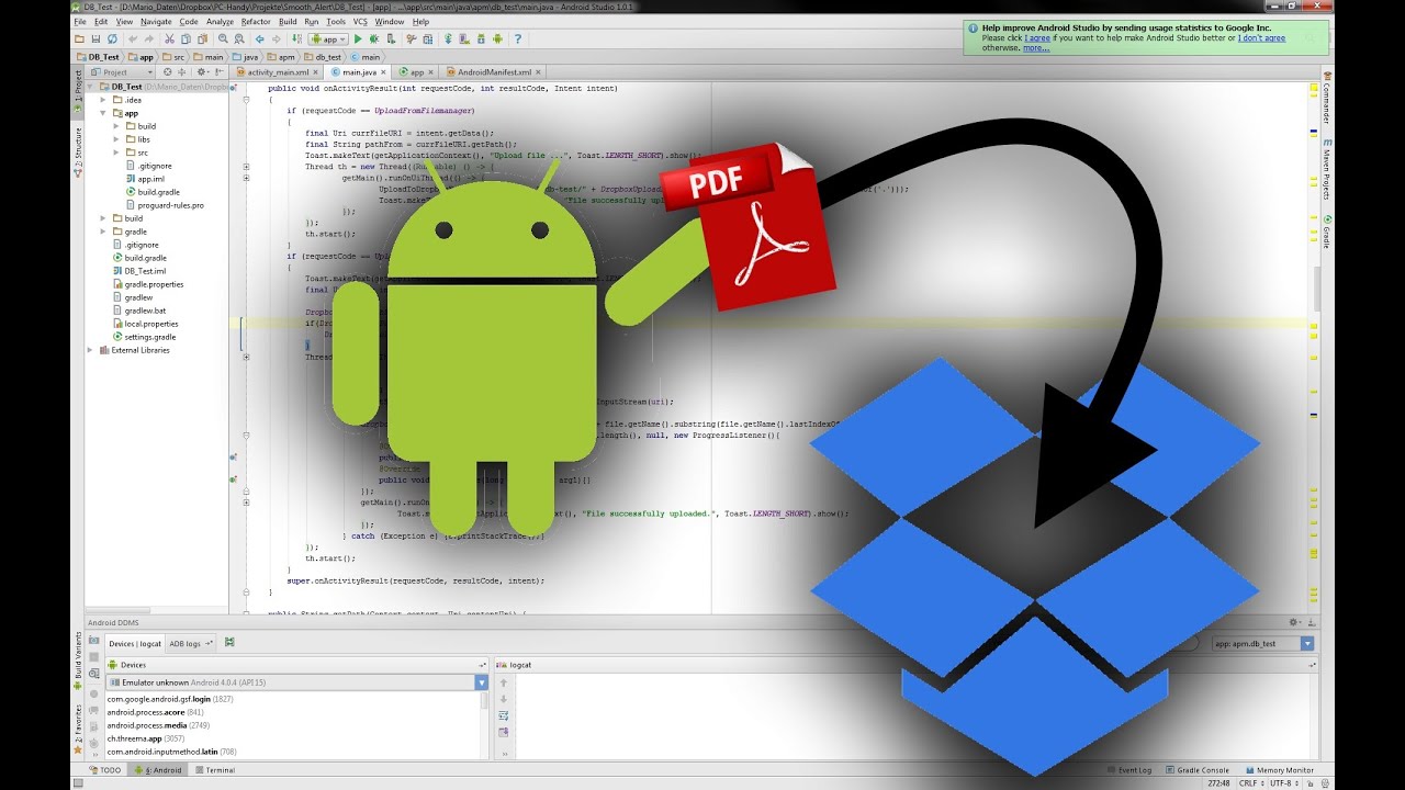 [Android - java - Tutorial] Dropbox API in a very easy way