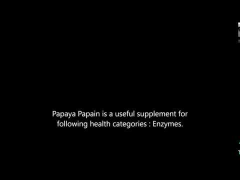 Papaya Papain health benefits