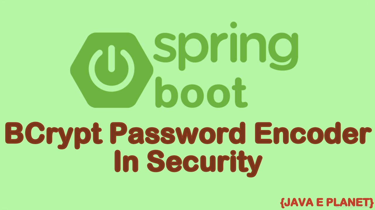 BCrypt Password Encoder In Spring Security || Spring Boot || Java E Planet ||#java #springboot