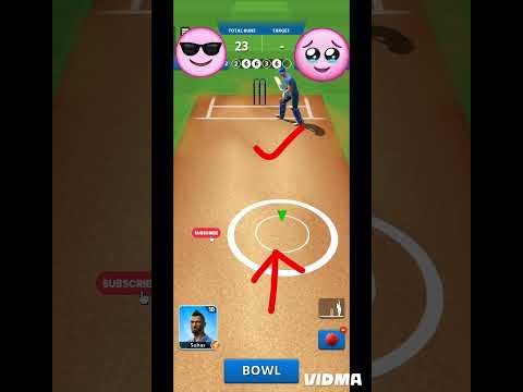 Cricket league bowling tricks #gaming #cricket #cricketleague