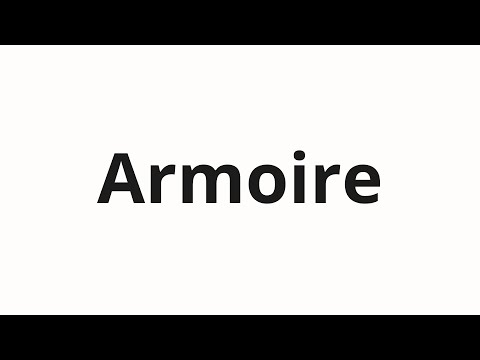 How to pronounce Armoire