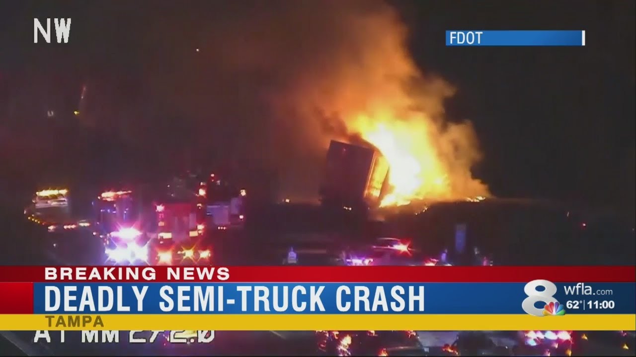 Fiery chain-reaction wreck shuts down I-75 NB