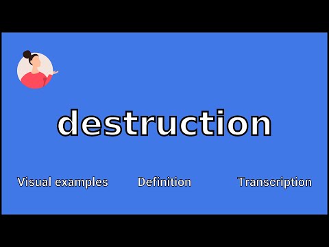 DESTRUCTION - Meaning and Pronunciation