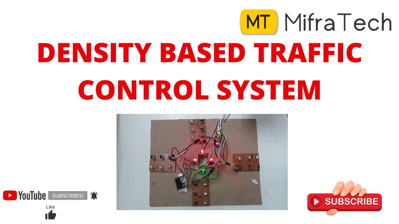 Density based traffic control system #trafficprojects #iotprojects #sensorprojects