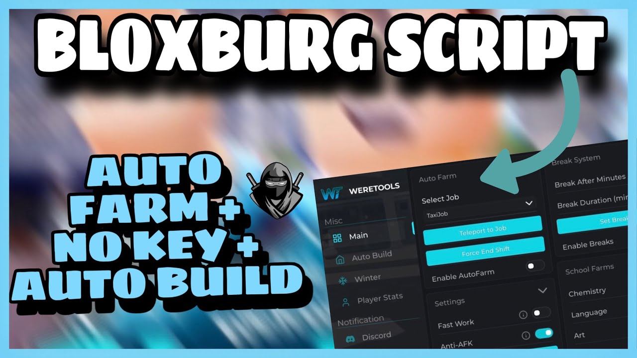 NEW Bloxburg Script *NO KEY* (Roblox) | Auto Farm, Auto Build, Auto Breaks & MORE! | PASTEBIN