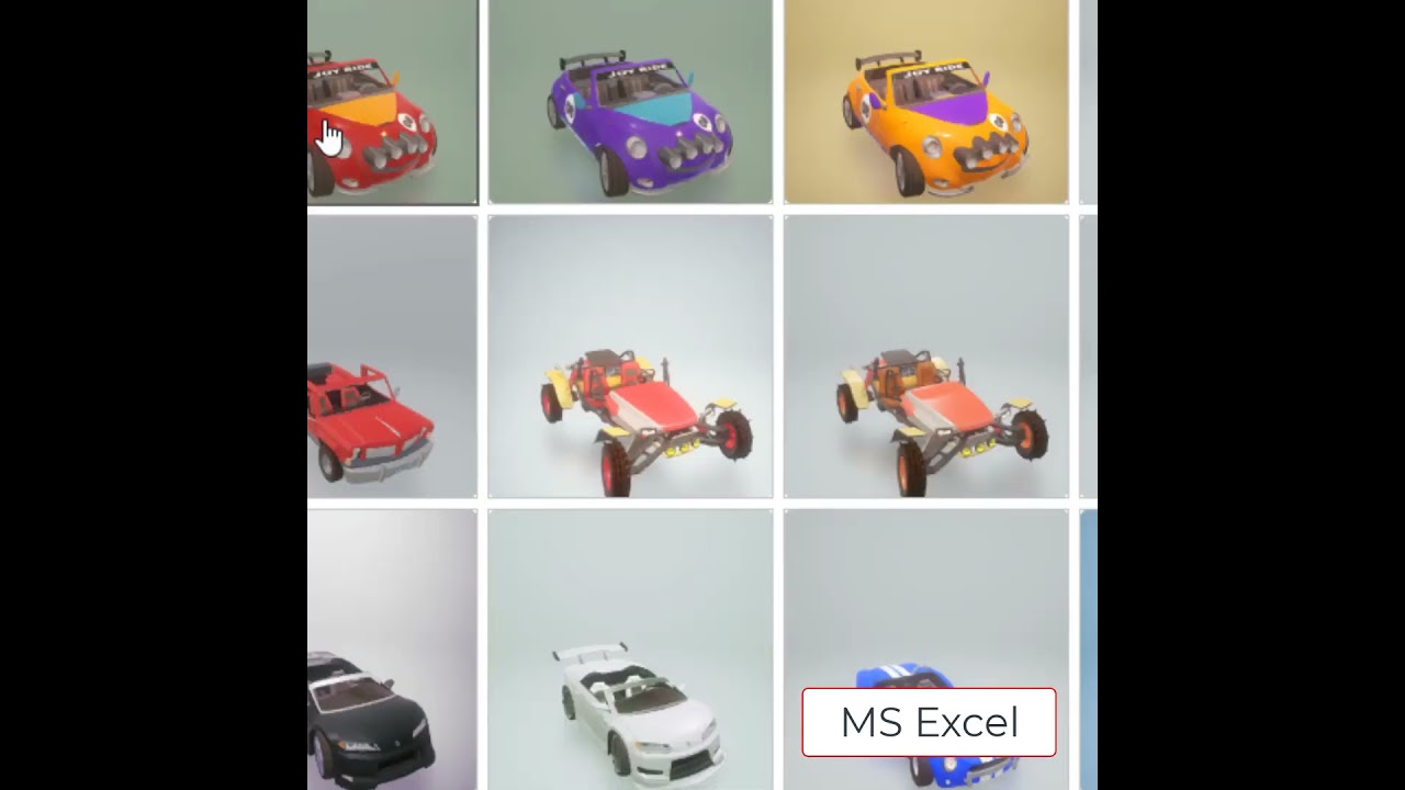 MS Excel Insert 3D Model