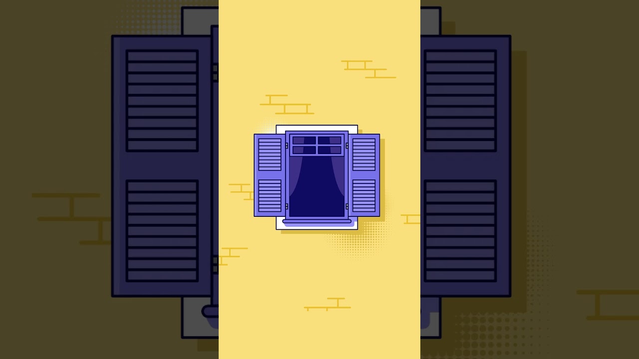 window open illustration #beforeafter #vector design #cartoon #graphicdesign