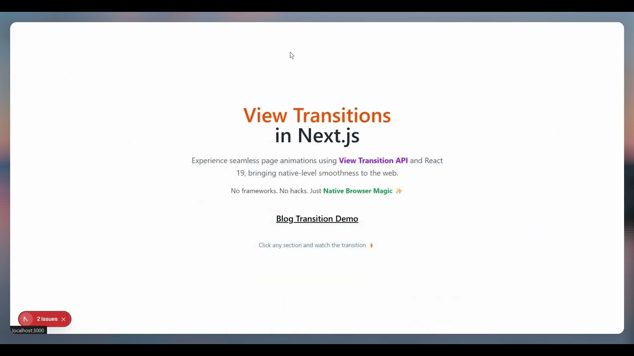 Futuristic Blog UI with React View Transitions — This Feels Unreal! #reactjs #viewtransition #blog