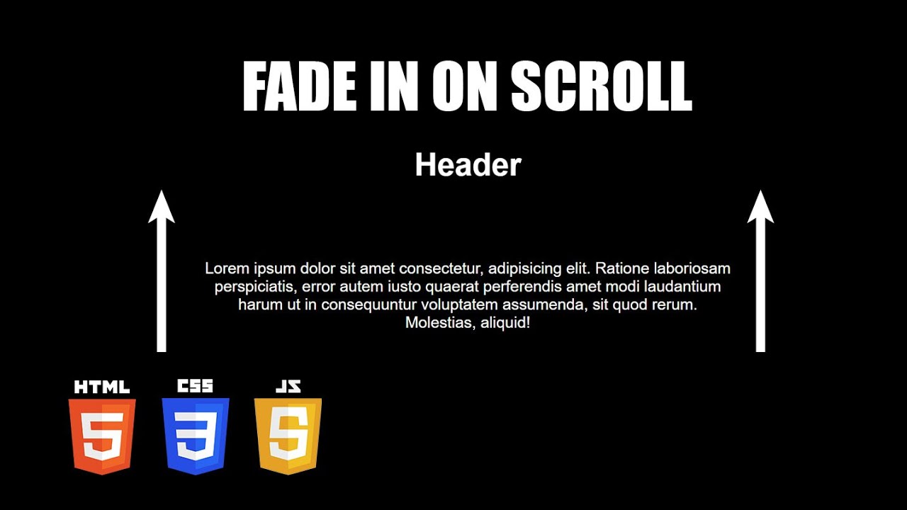 Fade In on Scroll | HTML, CSS & JS Tutorial