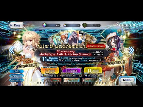 FGO NA 7th Anniversary Arucied Roll, RIP my summer savings