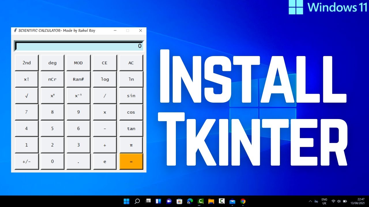 How to Install Tkinter on Windows 11