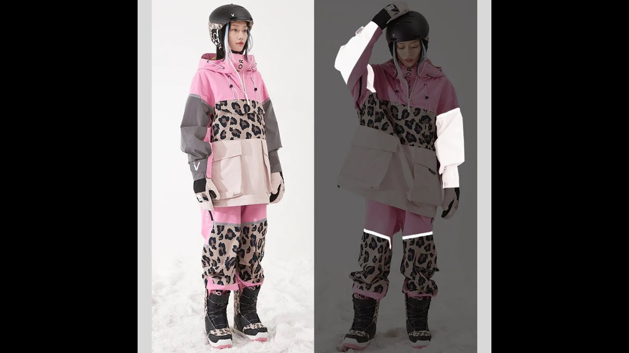 Vector Unisex Reflective Colorful Winter Anorak Snowsuit