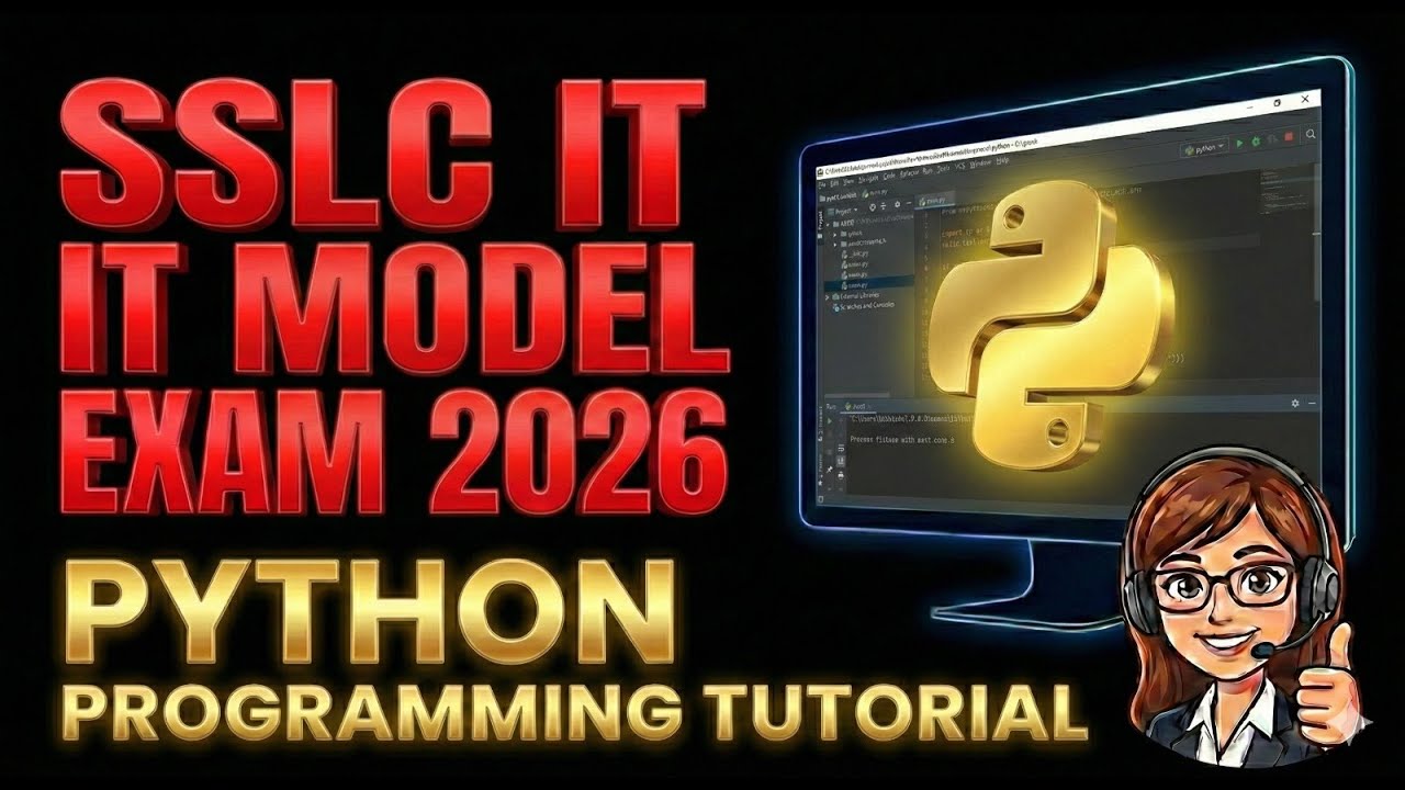 SSLC IT MODEL EXAM 2026|PYTHON