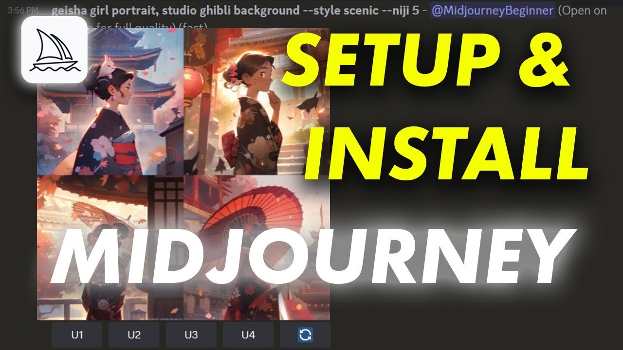 Setup & Install Midjourney - Complete Beginners Guide - Discord, Subscription, First Images