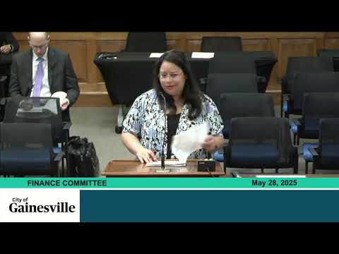 Finance Committee - 2025-05-28 | GNV FL