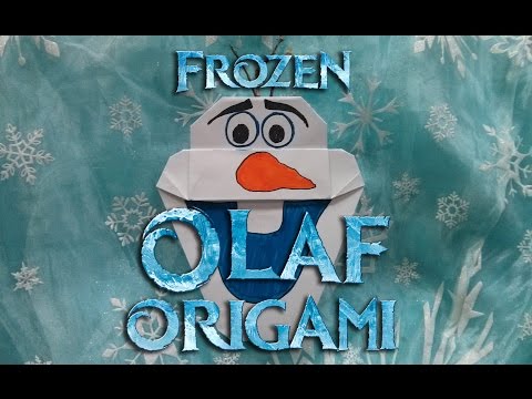 How to Make Frozen Olaf Origami (origami Olaf), Easy Instructions (diff ...