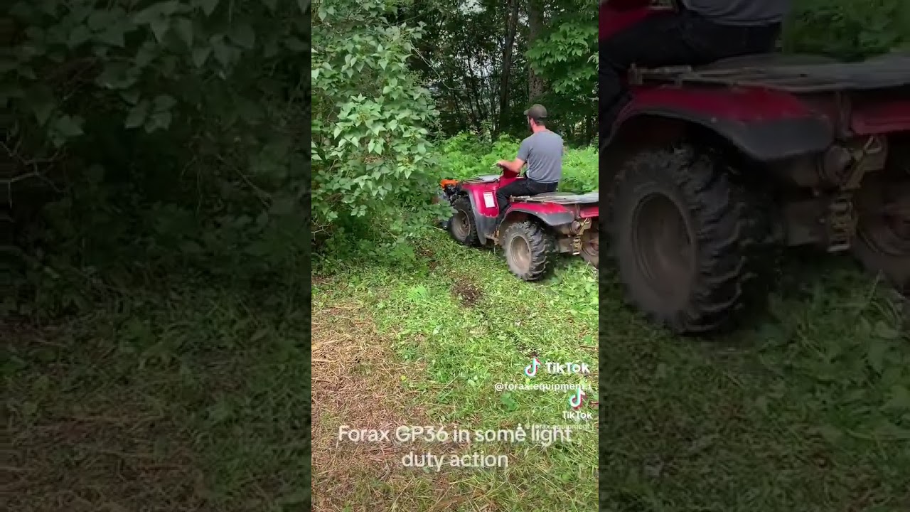 Forax GP36 ATV Mulcher In Action