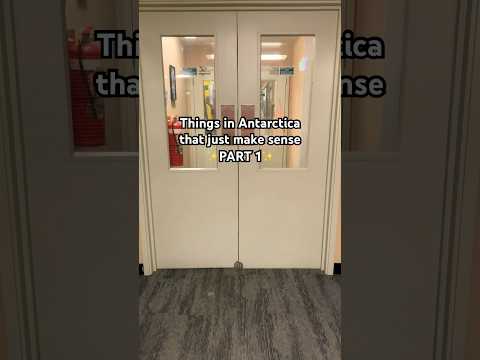 Why do doors in Antarctica have holes in them?
