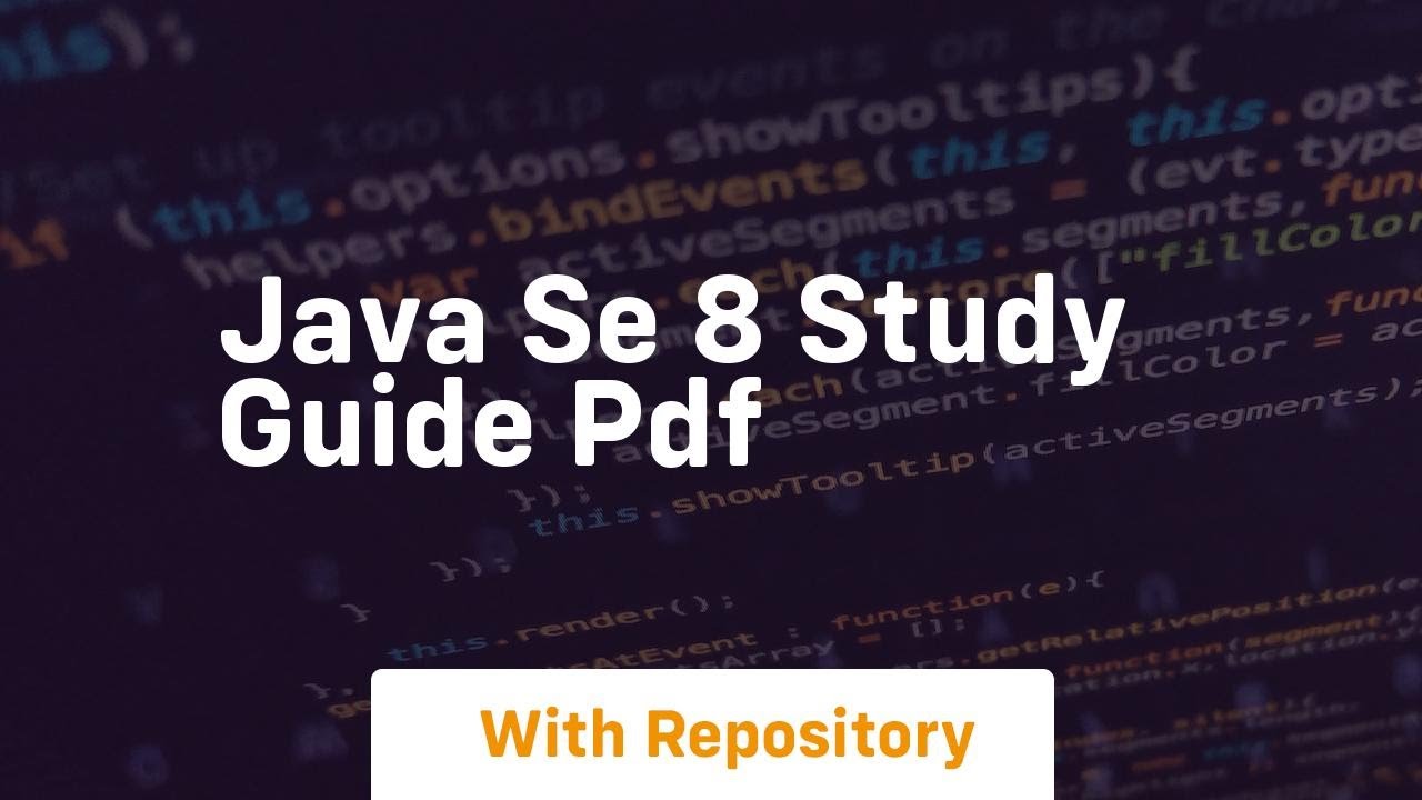 java se 8 study guide pdf