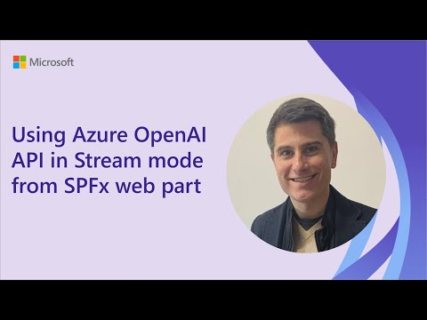 Using Azure OpenAI API in Stream mode from SPFx web part