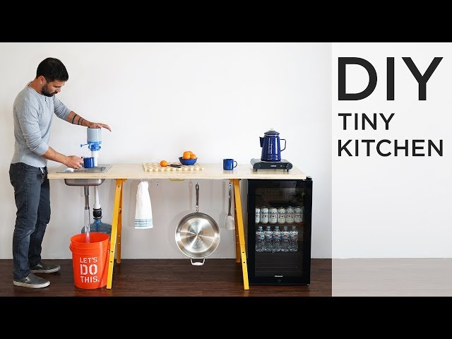 Here's How You Can Make a Portable Tiny Kitchen from Scratch