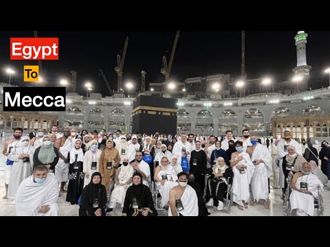The first group from Egypt Left Mecca for Meeqat wearing ihram