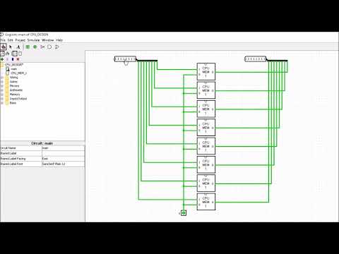 Design a CPU (1 Byte Memory Cell)