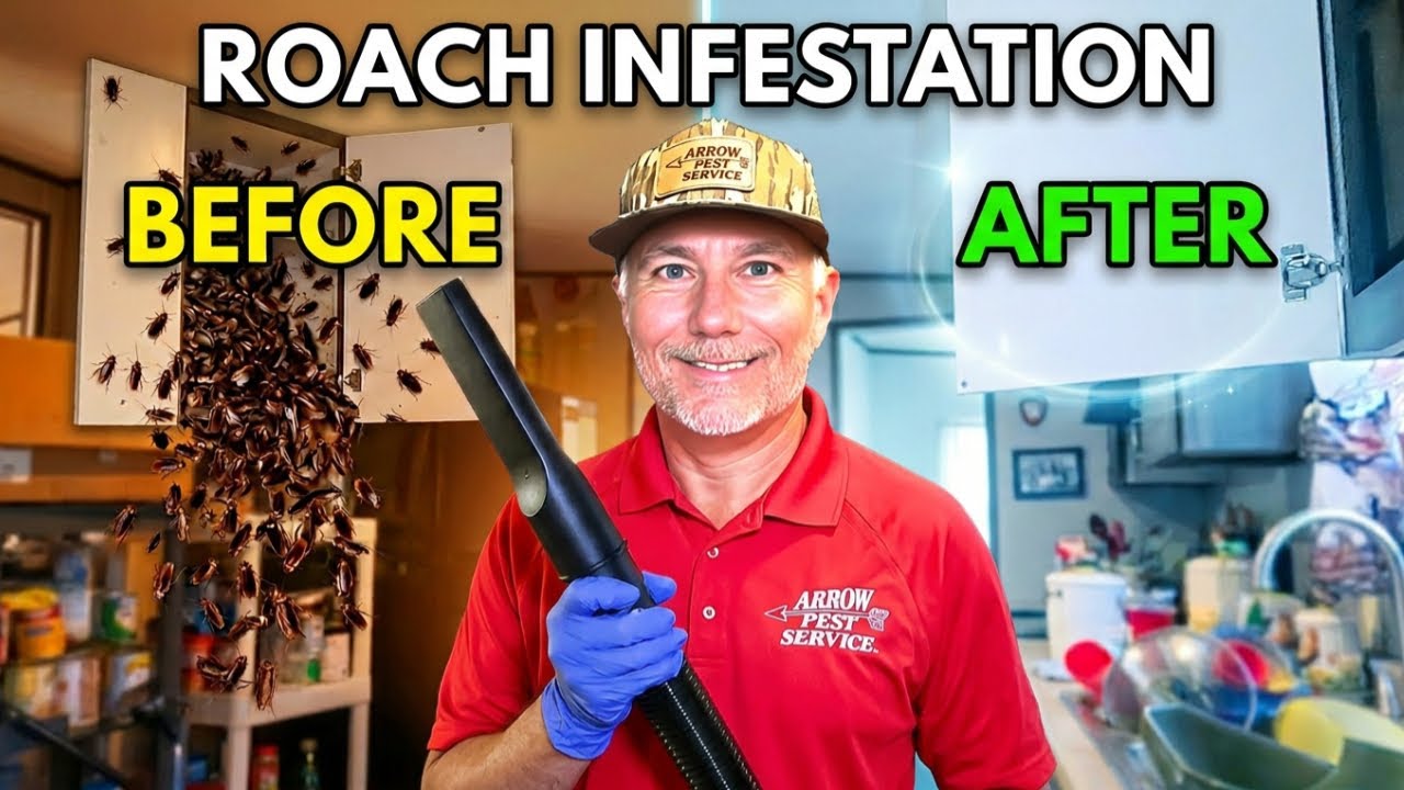 Roach Treatment Before & After-Brutal RESULTS!