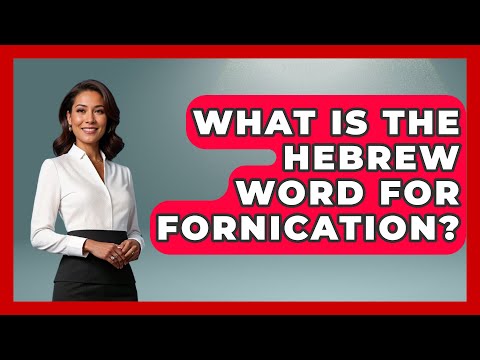 What Is The Hebrew Word For Fornication? - Jewish Teachings For All