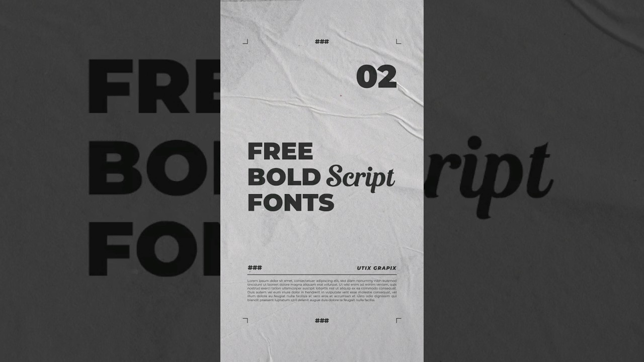 Free Bold Script Fonts