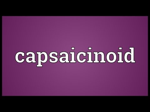 Capsaicinoid Meaning