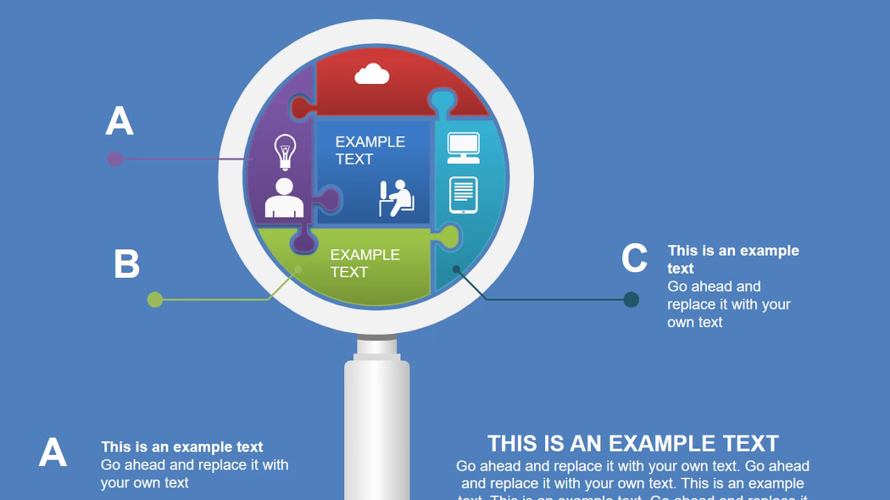 Magnifying Glass PowerPoint charts templates