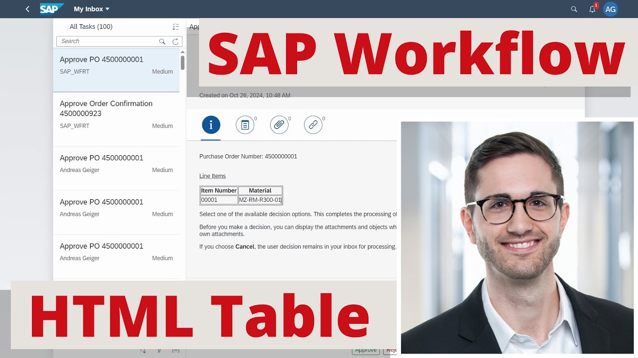 HTML Table in Task Description in SAP Workflow / Flexible Workflow