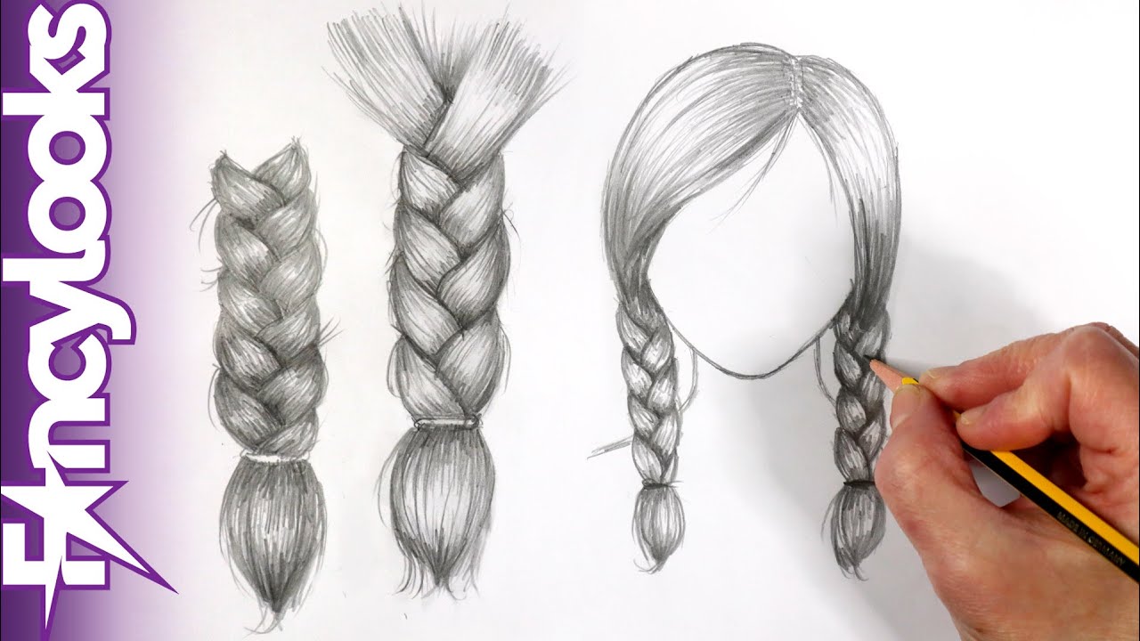 Dibujar Trenzas es fácil - paso a paso