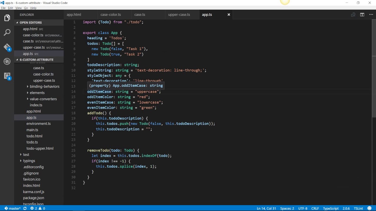 8 - Custom Attribute with Options Binding