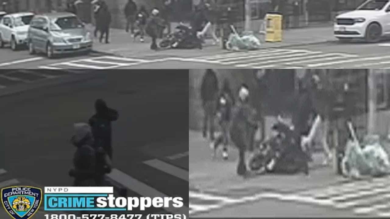 Violent scooter robbery and attack caught on camera in Queens