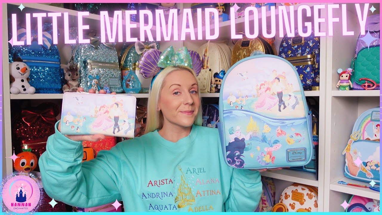The Little Mermaid Loungefly Mini Backpack & Purse Disney Unboxing BoxLunch Apple Watch Disney Haul