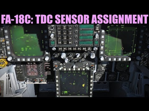 FA-18C Hornet: TDC Sensor Screen Assignment (SOI) Tutorial | DCS WORLD