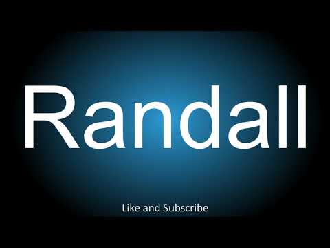 How to correctly pronounce - Randall.