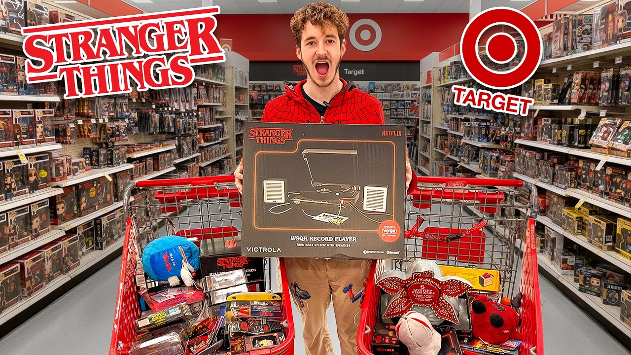 I Bought Every Single Stranger Things Item At Target!