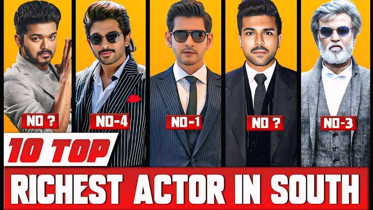 Top 10 Richest South Indian Actors In 2025 | Allu Arjun, Marco, Prabhas, Ram Charan, Mahesh Babu