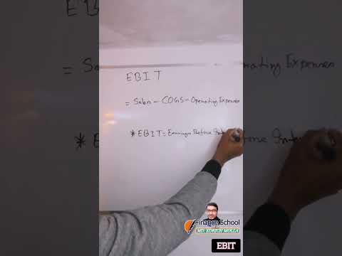EBIT || Earnings Before Interest and Taxes || Formula || Financial Statement Analysis