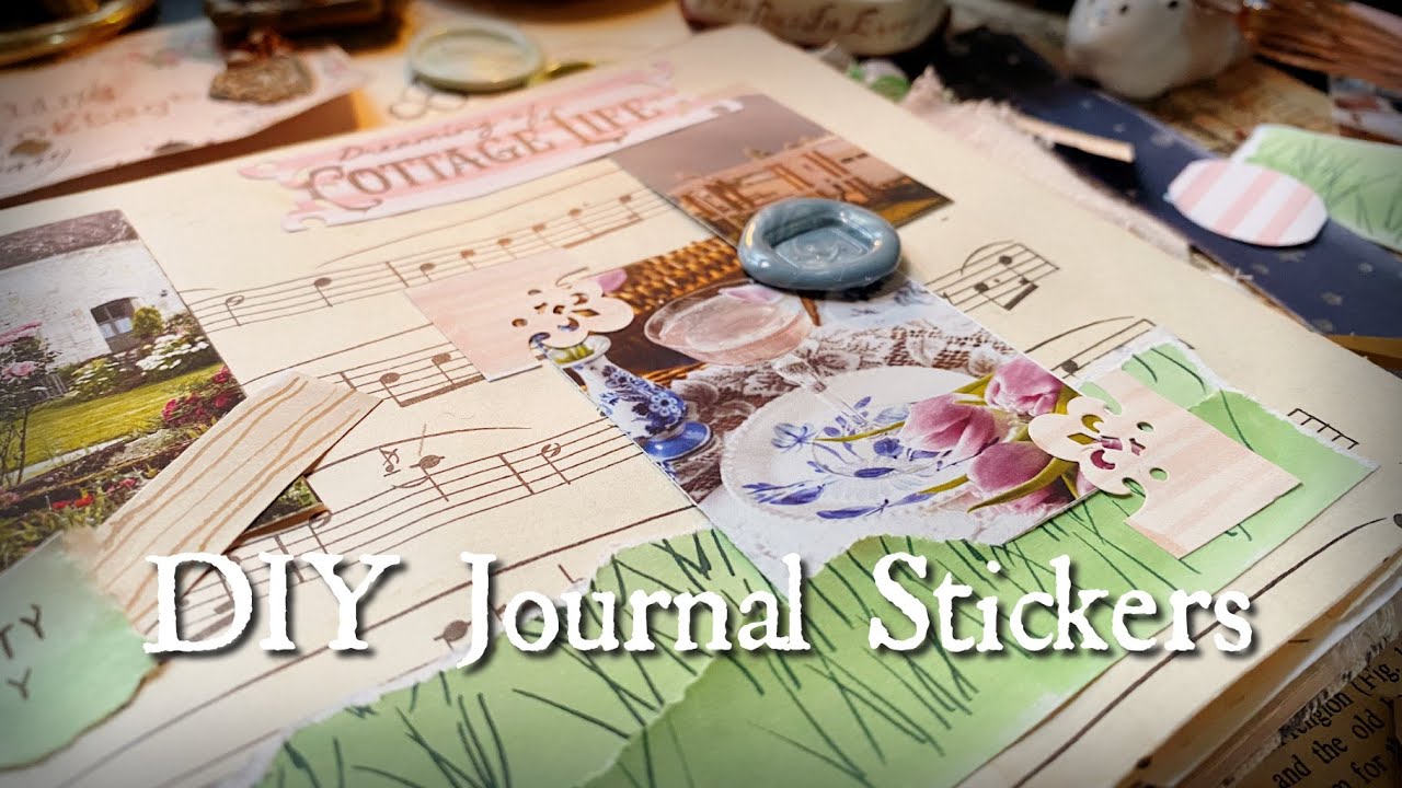 8 DIY Sticker Ideas  💖 Junk Journaling | Scrapbooking Tutorial | Beginner Friendly