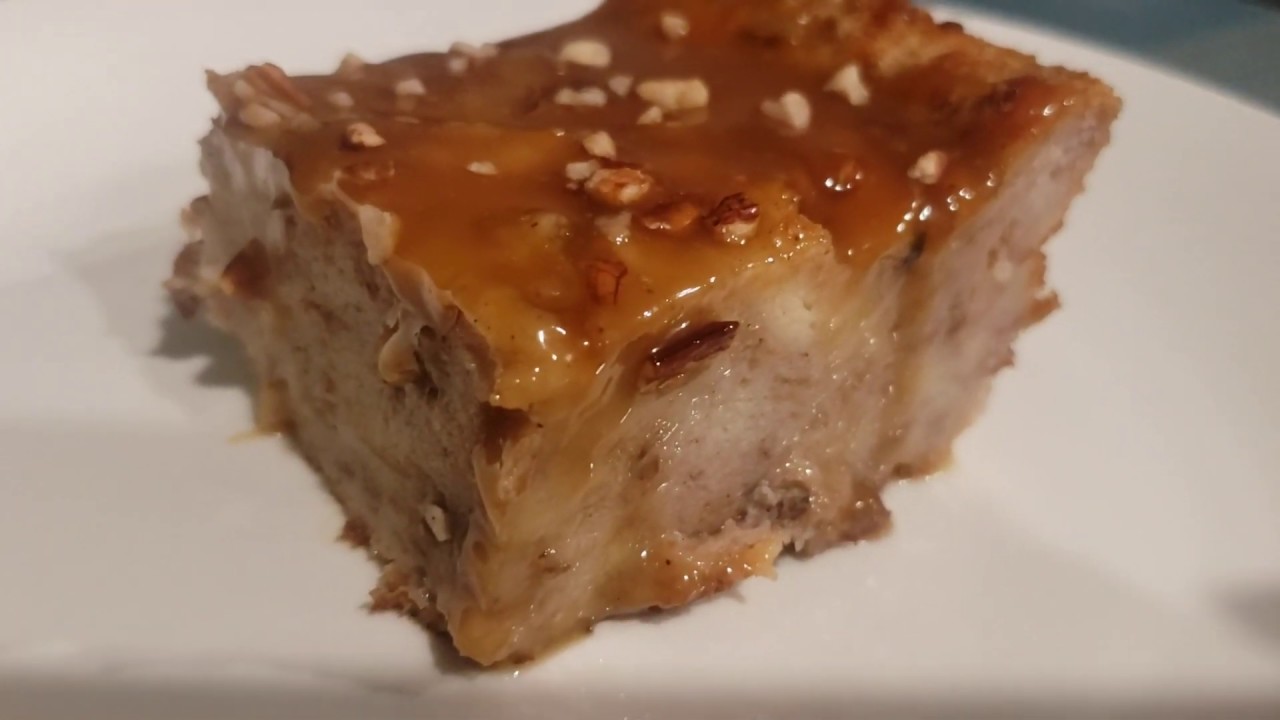 Bread Pudding with Pecan and Caramel