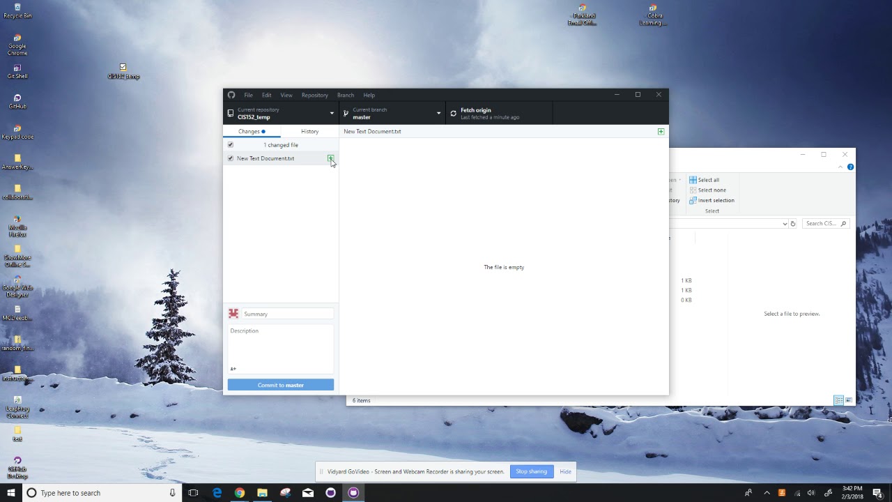 Using the Github for Desktop App - new version