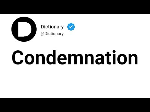 Condemnation Meaning In English