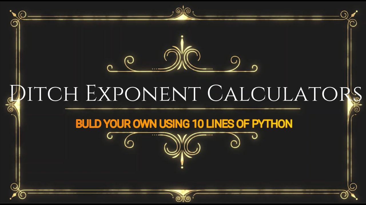 Python For Beginners 2021 | Creating An Exponent Calculator In Python