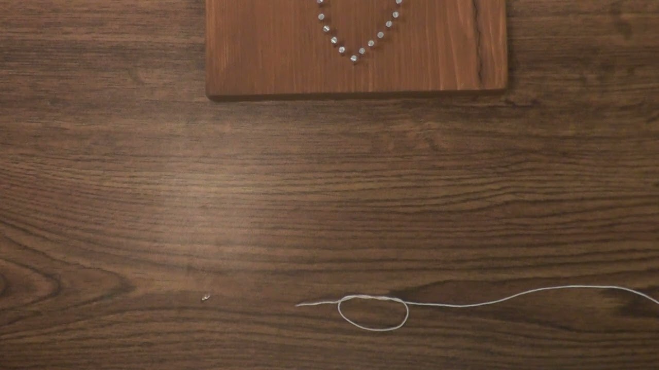 DIY String Art Project - Starting Knot